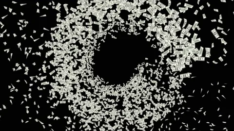 4K Loop Backgroundof Money falling from ... | Stock Video | Pond5