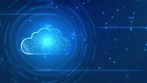 4K Loop Cloud computing cloud services I... | Stock Video | Pond5