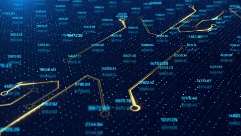 4K Loop computer processor with millions... | Stock Video | Pond5