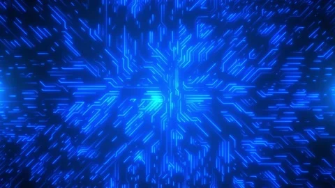 4K Loop Digital Animation of Cyberspace ... | Stock Video | Pond5