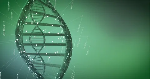 4K Loop DNA green background with animat... | Stock Video | Pond5