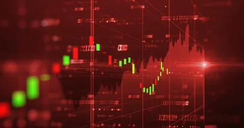 4k loop financial chart background foot... | Stock Video | Pond5