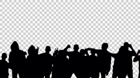 4k loop group guys dancing silhouette | Stock Video | Pond5