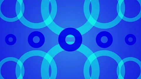 4K Looped Animated Circles Blue Backgrou... | Stock Video | Pond5