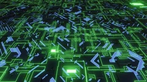 4k looped animation. 3d objects form sci... | Stock Video | Pond5