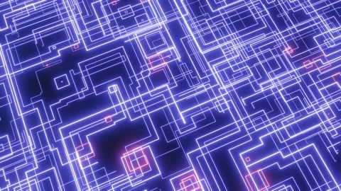 4k looped animation. 3d objects form sci... | Stock Video | Pond5