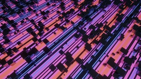 4k looped animation. Hi tech pattern on ... | Stock Video | Pond5