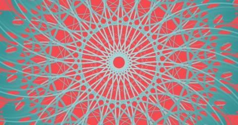 4k looped animation red and turquoise te... | Stock Video | Pond5