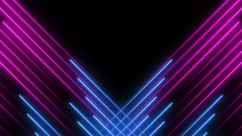 4K looped. Neon glowing blue and purple ... | Stock Video | Pond5