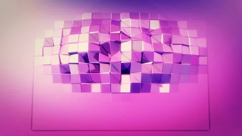 4k low poly background animation in loop... | Stock Video | Pond5