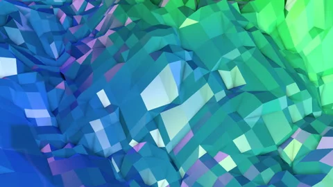 4k low poly background animation in loop... | Stock Video | Pond5