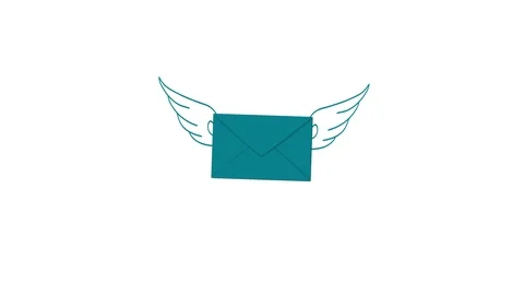 4K Mail Flying Animation |Loopable | Stock Video | Pond5