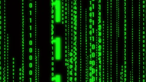 4k The Matrix style binary code,The came... | Stock Video | Pond5