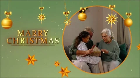 4K Merry Christmas & Happy New Year Slideshow ~ After Effects #220955441