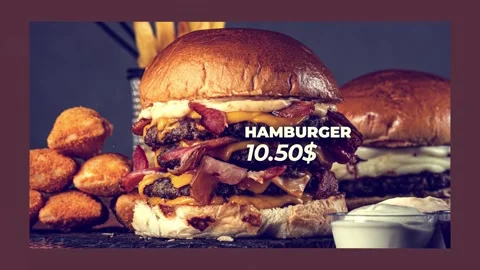 4K Modern Food Menu | Restaurant Display ~ After Effects #253991769