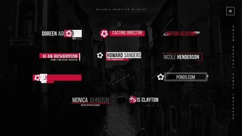 4K Modern Lower Thirds & Titles ~ After Effects #82792455