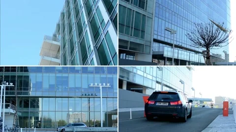 People Entering Building Stock Video Footage | Royalty Free People ...