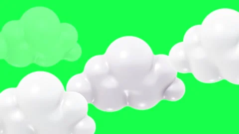 4K motion animation of 3D clouds with a ... | Stock Video | Pond5