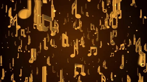 4K Moving through musical note symbols w... | Stock Video | Pond5