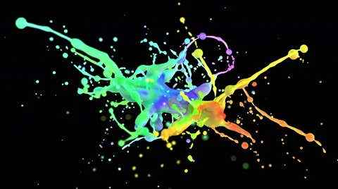 Paint Splash Alpha Stock Video Footage | Royalty Free Paint Splash ...