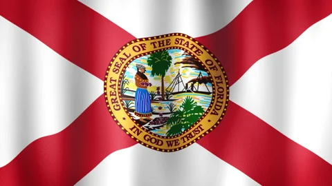4K National Animated Sign of Florida, An... | Stock Video | Pond5