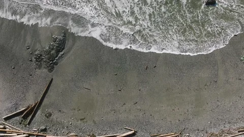 4k Nature - Overhead Ocean Beach Waves D... | Stock Video | Pond5