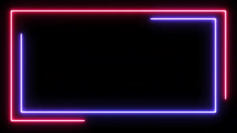 4k Neon Frame. Looped Background | Stock Video | Pond5