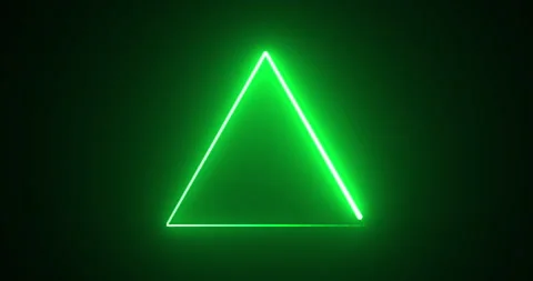 4K neon glowing triangle loop background... | Stock Video | Pond5