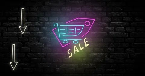 4K Neon Sign - Sale Animation | Stock Video | Pond5
