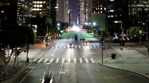 4K Night Cityscape Time Lapse 02 Loop Tr... | Stock Video | Pond5