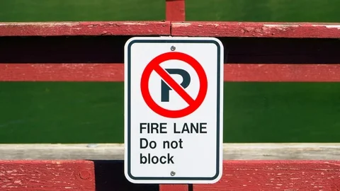 4K No Parking Traffic Sign, Close Up Str... | Stock Video | Pond5