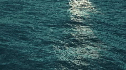 4k ocean waves surface fly over, seamles... | Stock Video | Pond5