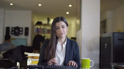 4K Office workers working at a computer ... | Stock Video | Pond5