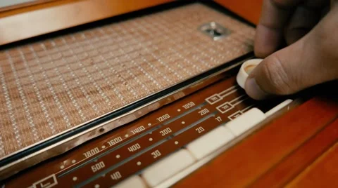 4K Old Radio Device Tuning | Stock Video | Pond5