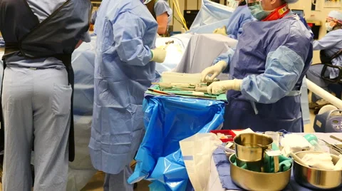 4K operating room during back surgery | Stock Video | Pond5