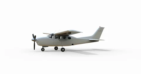 Propeller Aircraft 3D Animation Stock Footage ~ Royalty Free Stock ...
