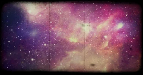 4K Orion Nebula Animation - Old Film Eff... | Stock Video | Pond5