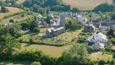 4K Pan Around the Village of Harberton i... | Stock Video | Pond5