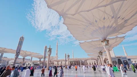 4k, panoramic view main mosque of the Pr... | Stock Video | Pond5