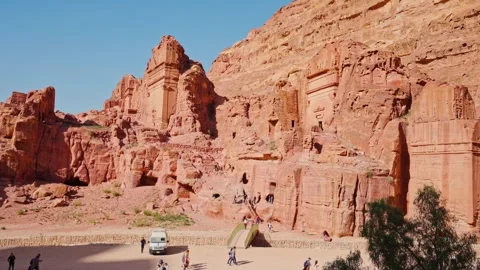 4k, panoramic view of the tombs in the W... | Stock Video | Pond5