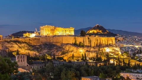 4k Parthenon, Acropolis of Athens, Greec... | Stock Video | Pond5