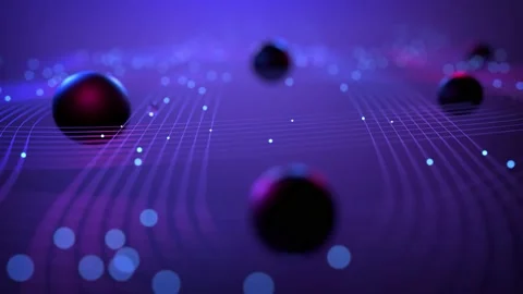 4k-particle-lines-animated-lights-sphere... | Stock Video | Pond5