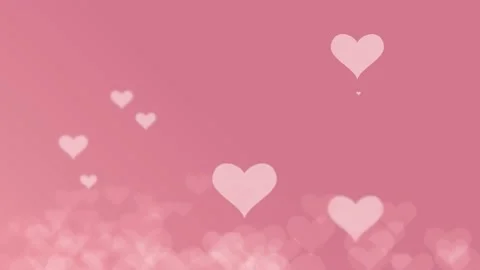 4k Particle Moving Flying Hearts on pink... | Stock Video | Pond5