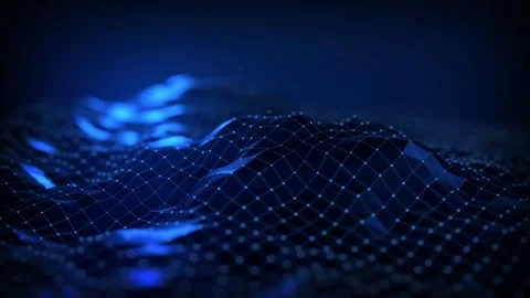 4k particle waves background animation | Stock Video | Pond5