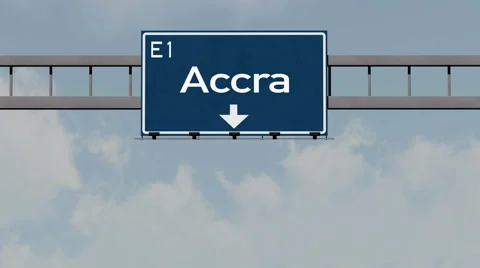 4K Passing Accra Ghana Highway Road Sign... | Stock Video | Pond5