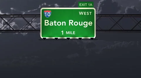 Baton Rouge Night Stock Footage ~ Royalty Free Stock Videos | Pond5