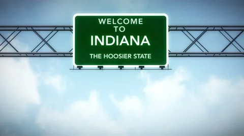 Indiana State Sign Stock Video Footage | Royalty Free Indiana State ...