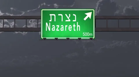 4K Passing Nazareth Israel Highway Road ... | Stock Video | Pond5