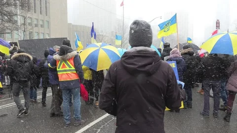 4K people rally in anti war protests in ... | Stock Video | Pond5