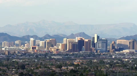 Phoenix Skyline Stock Footage ~ Royalty Free Stock Videos | Pond5